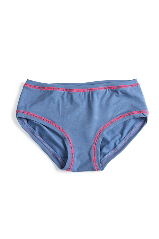 Low Rise Pants - Jeans Blue / Neon Coral – Dandy Star